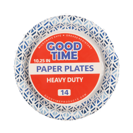 GOOD TIME HD PAPER PLATE 10 IN 1CT – US 1 WHOLESALE