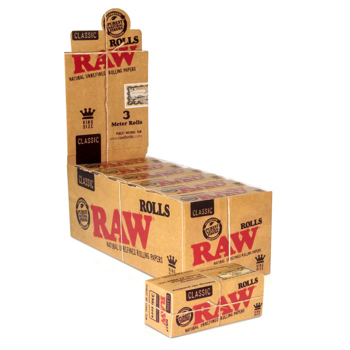 RAW PAPER 3 METER ROLLS KING 12CT – US1Wholesale