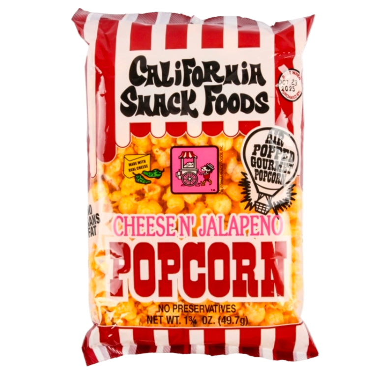 CALIFORNIA SNACK POPCORN CHESE&JALAP 1.75 OZ 1CT – US 1 WHOLESALE