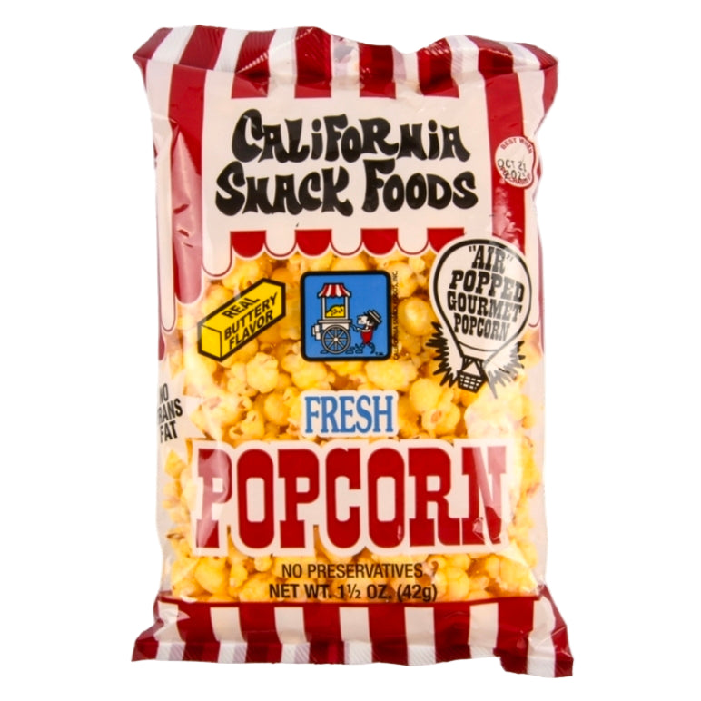 CHIPS CALIFORNIA SNACK FOODS POPCORN FRESH 1.50 OZ 24PK – US 1 WHOLESALE